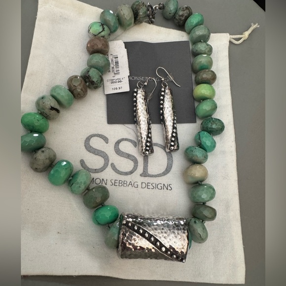 Simon Sebbag | Jewelry | New Simon Sebbag Sterling Chrysoprase Necklace ...